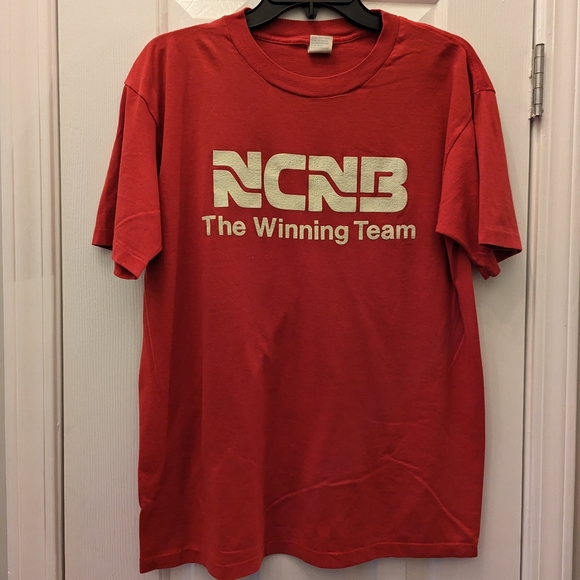 Tops | Vintage 198s Ncnb Employee Winning Team Shirt | Poshmark